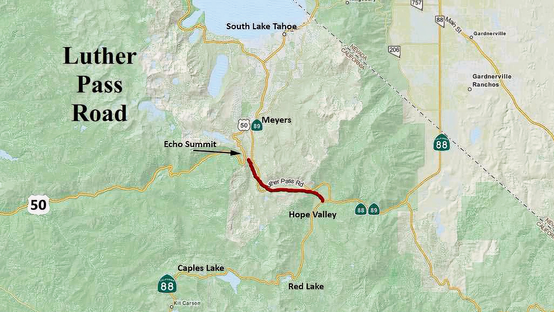 Luther Pass Road – California – Nevada Chapter OCTA