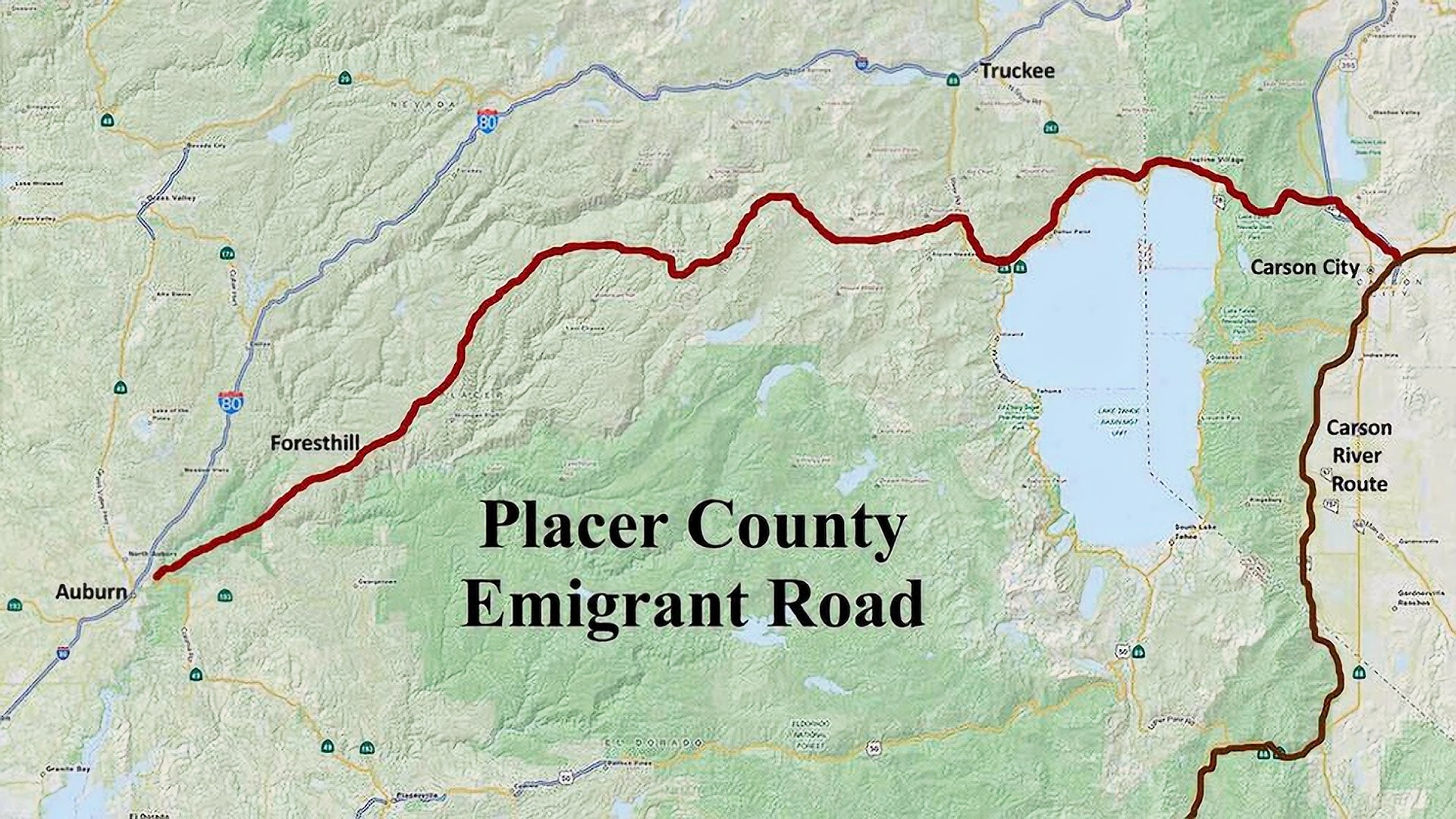 Placer County Emigrant Road Region – California – Nevada Chapter OCTA